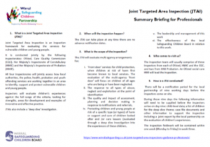 Joint Targeted Area Inspections - Guidance for Professionals - Wirral ...