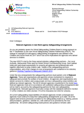 New Multi-agency Safeguarding Arrangements - Wirral Safeguarding ...