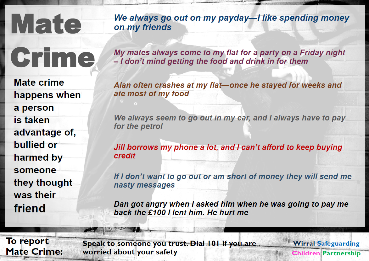 Hate Crime and Mate Crime - Wirral Safeguarding Children Partnership