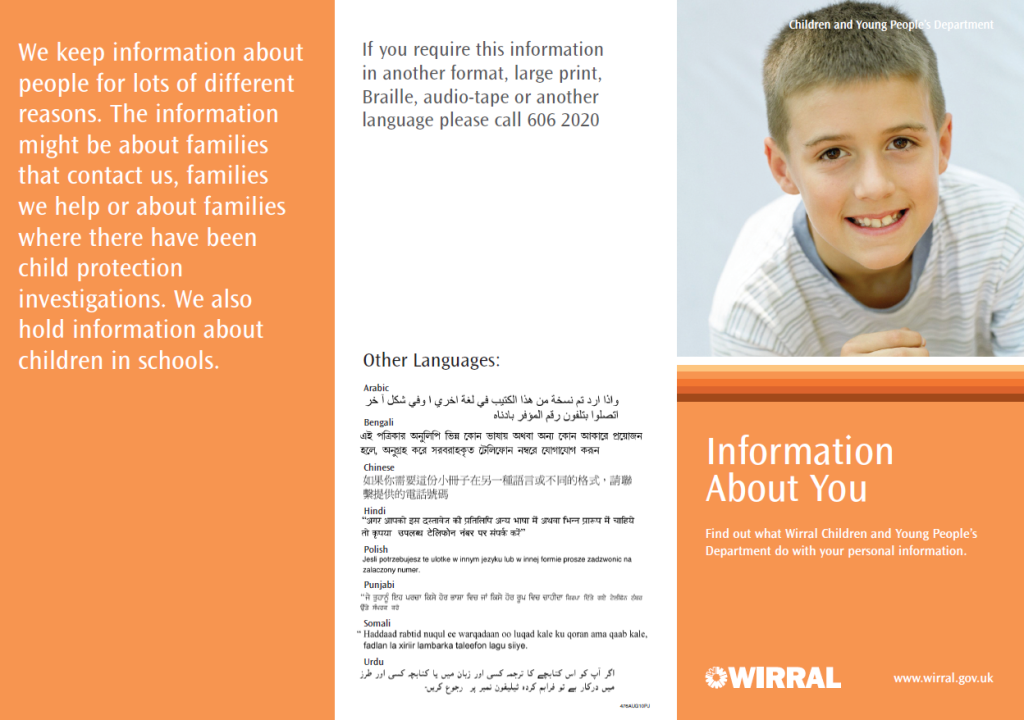 Information About You - Wirral Safeguarding Children Partnership