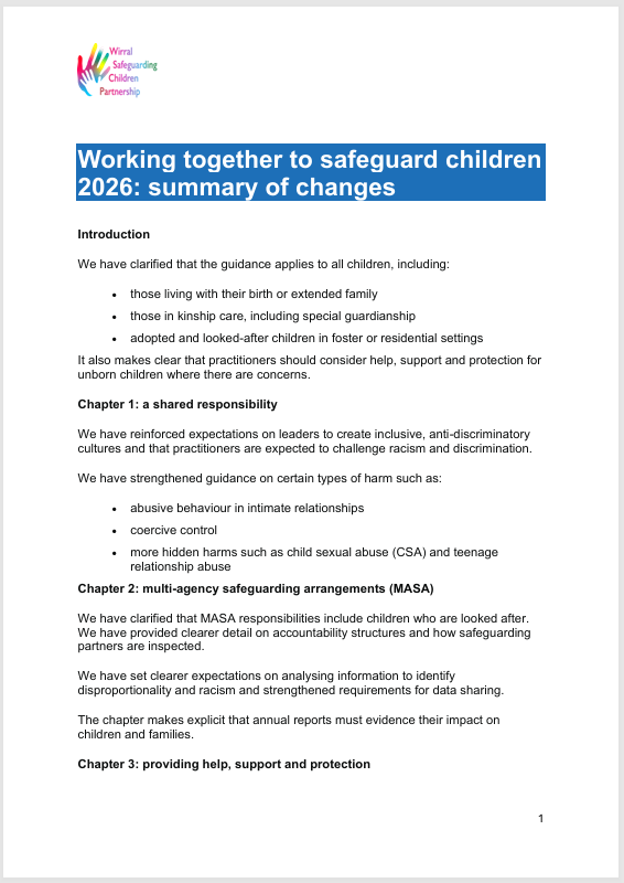 Working Together to Safeguard Children (2026) - Wirral Safeguarding ...